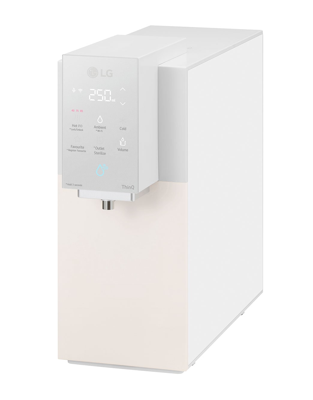 LG PuriCare Objet Collection Water Purifier, Calming Cream Grey ...
