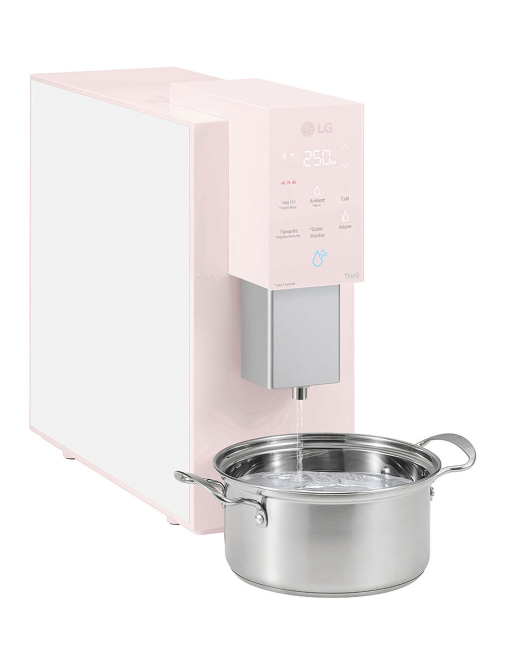 LG PuriCare Objet Collection Water Purifier, Calming Pink - WD518AN ...