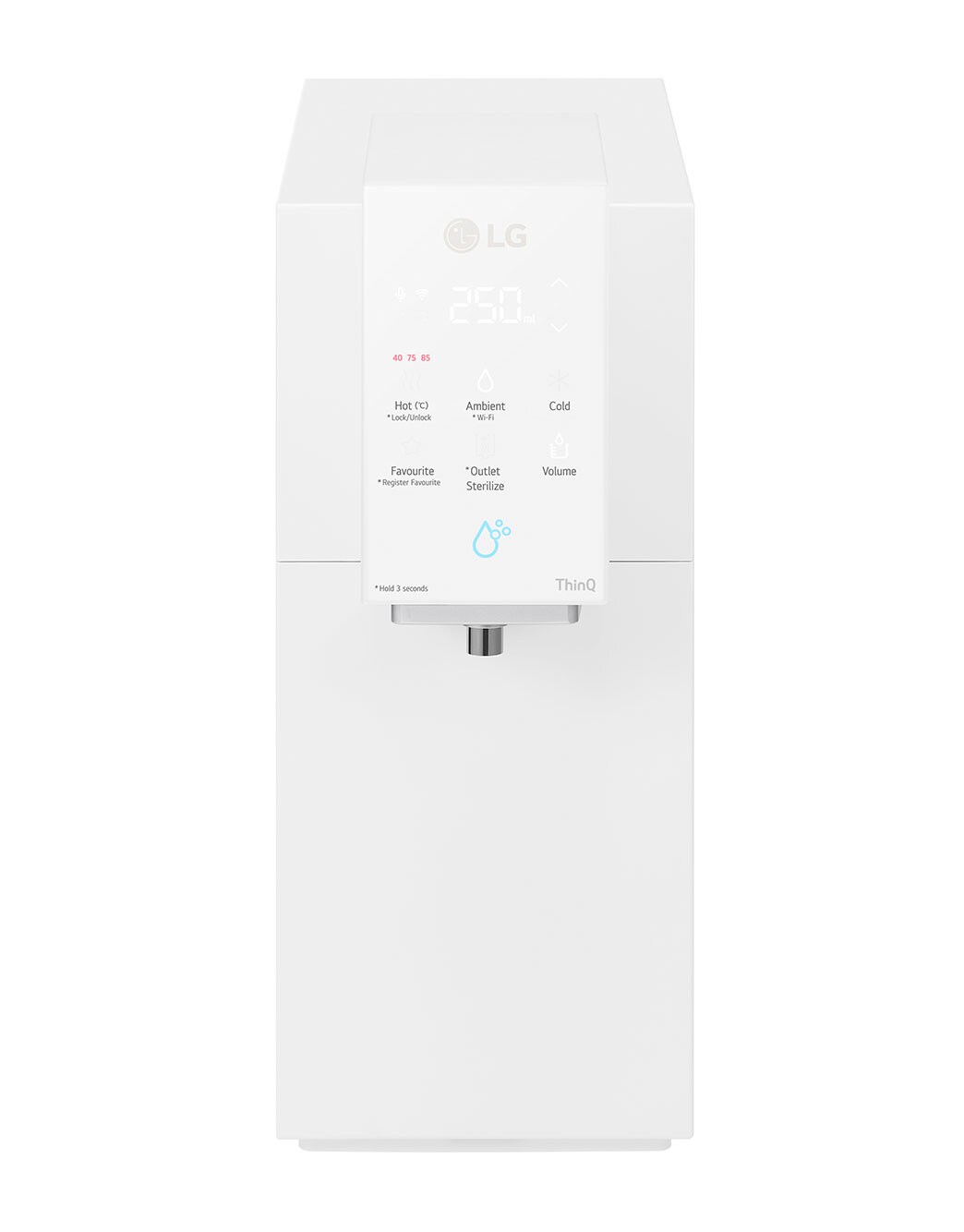 LG PuriCare Objet Collection Water Purifier, Calming Cream White ...