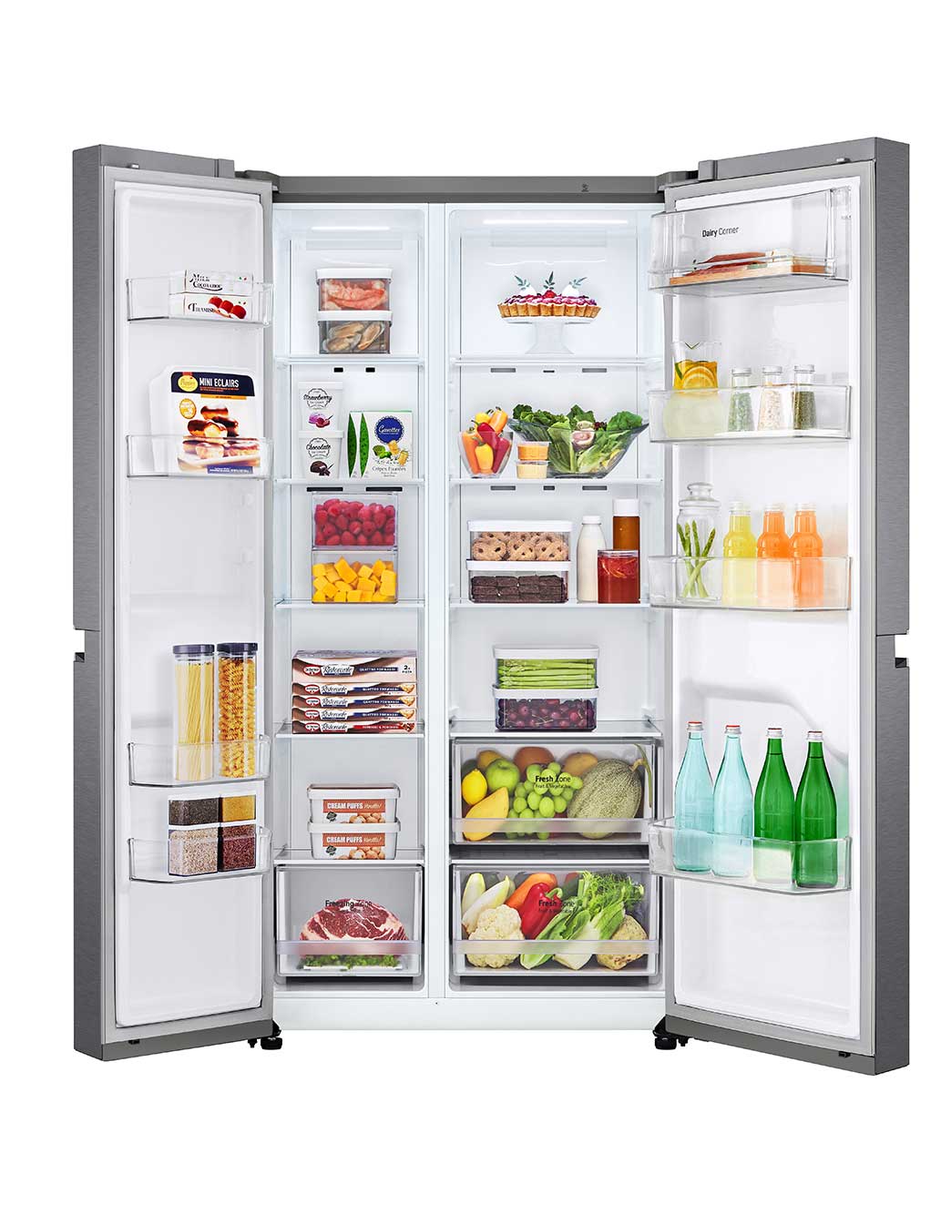 694L, Side-by-Side Fridge in Dark Graphite Finish - GC-B257JQYL | LG MY
