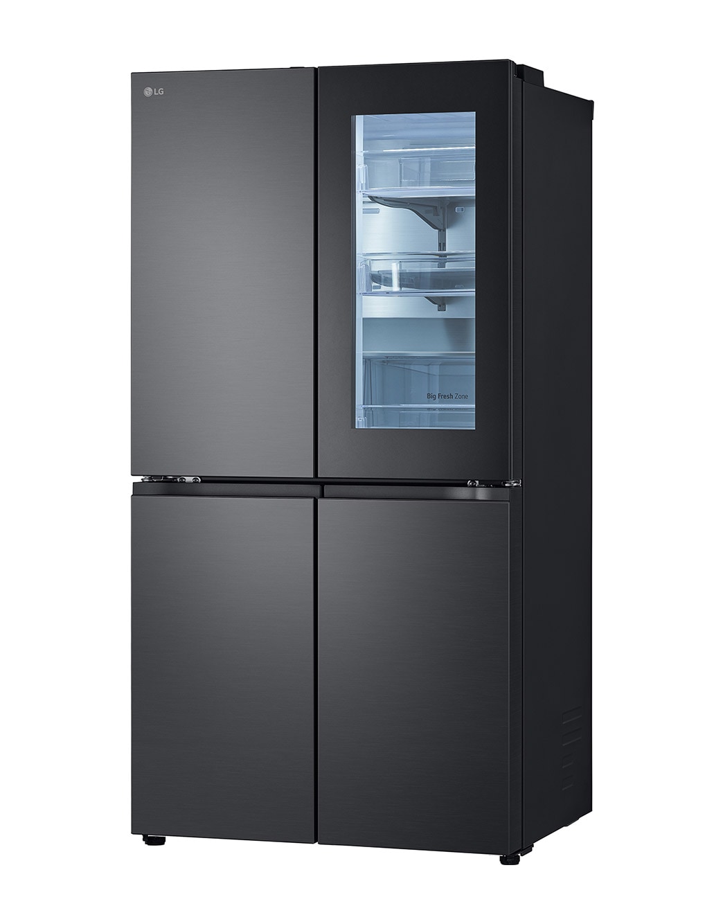 601L French Door Fridge with InstaView in Matte Black Finish - GC ...