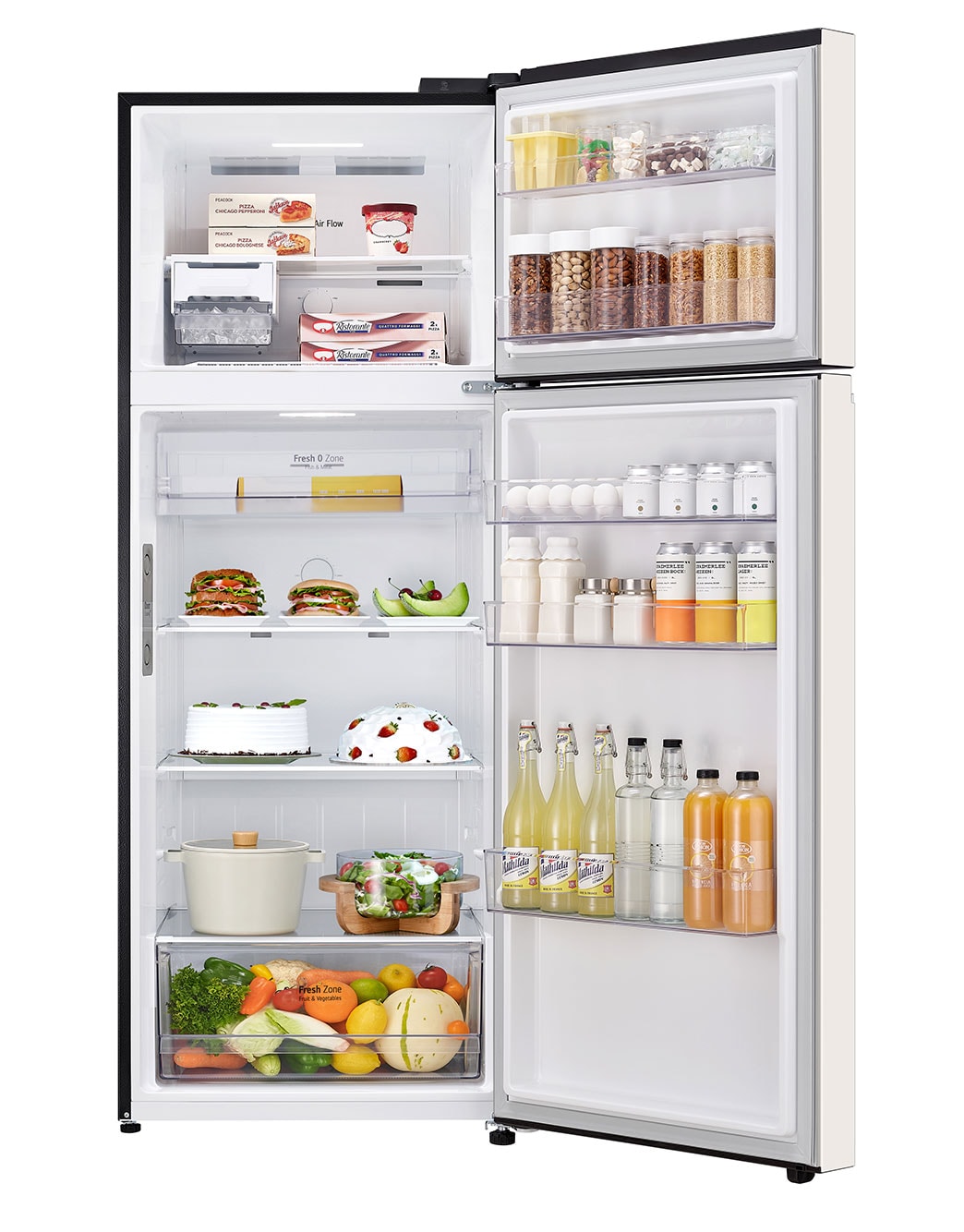 493L Top Freezer Fridge in Nature Beige Finish - GN-B452PBFK | LG MY