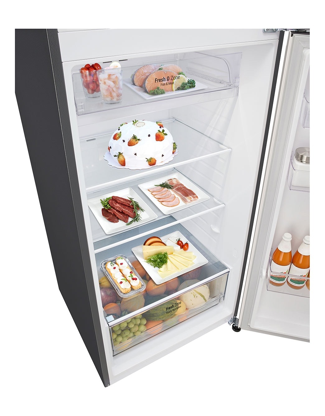 493L Top Freezer Fridge in Nature Beige Finish - GN-B452PBFK | LG Malaysia