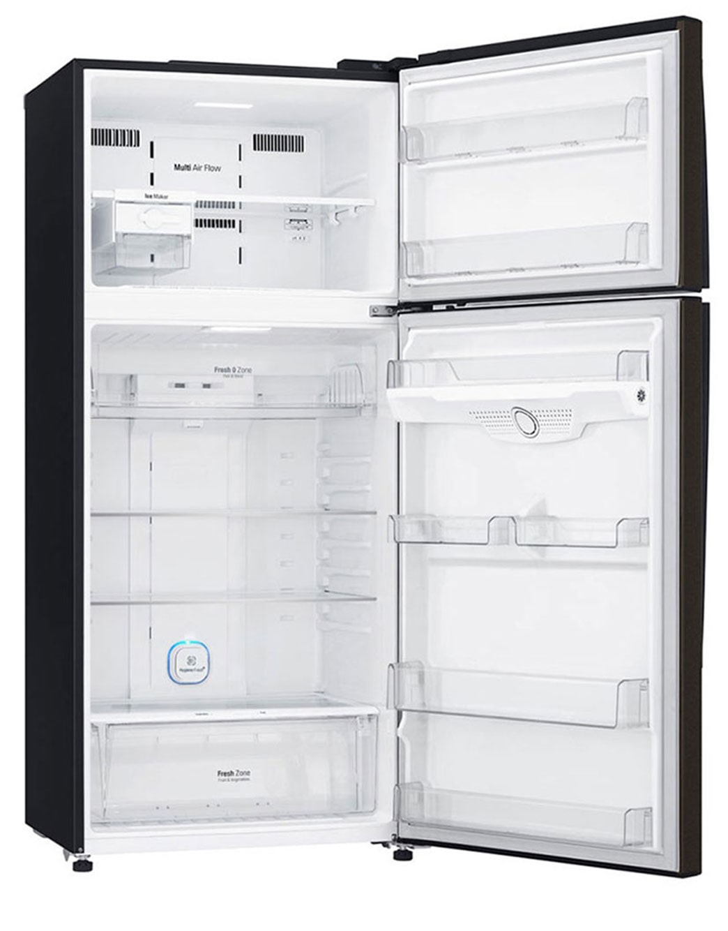 547L Top Freezer Fridge in Black Metal Finish - GN-H702HXHC | LG MY