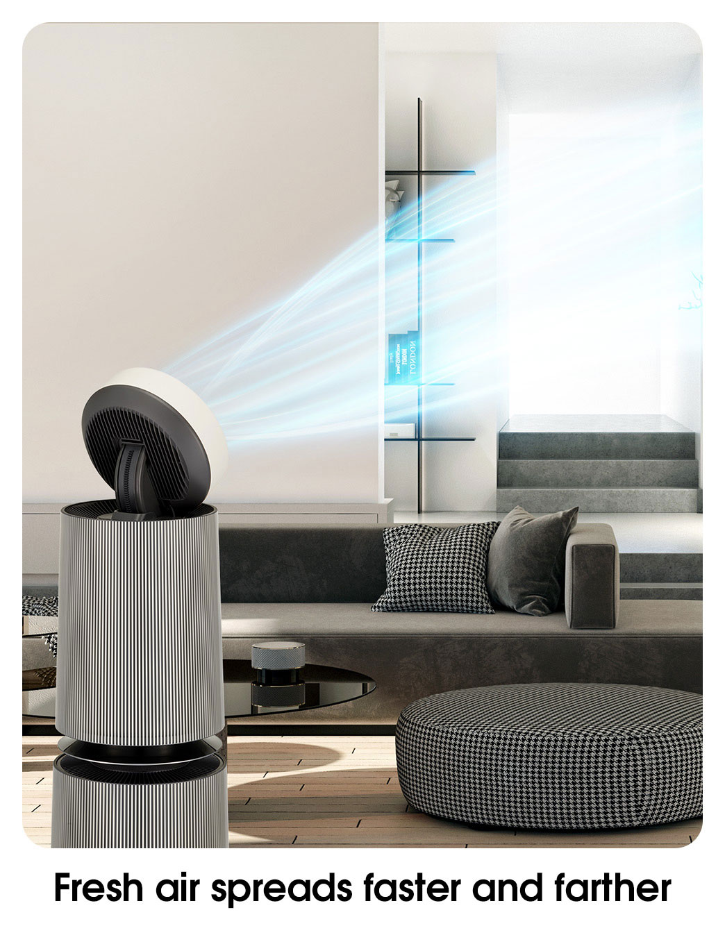 LG PuriCare™ 360º Alpha Pet Double (Beige) Air Purifier with Allergy ...