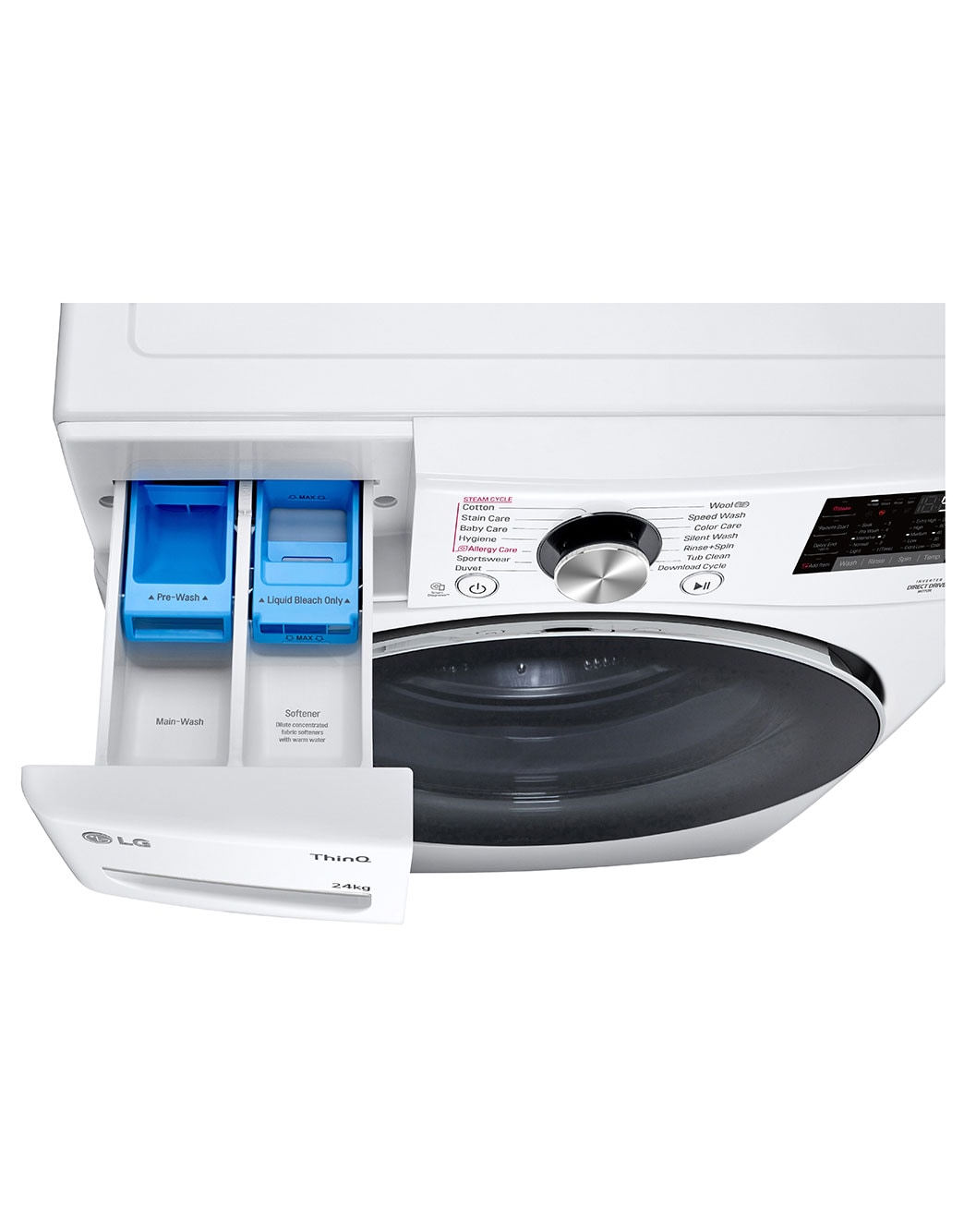 24kg Front Load Washer with AI Direct Drive™ and TurboWash™ - F2724SVRW ...