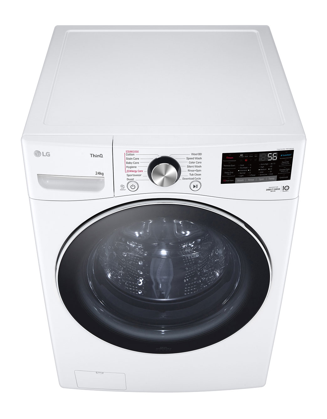 24kg Front Load Washer with AI Direct Drive™ and TurboWash™ - F2724SVRW ...