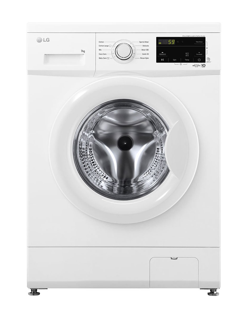 7kg Front Load Washer with 6 motion Direct Drive - FM1207N6W | LG MY