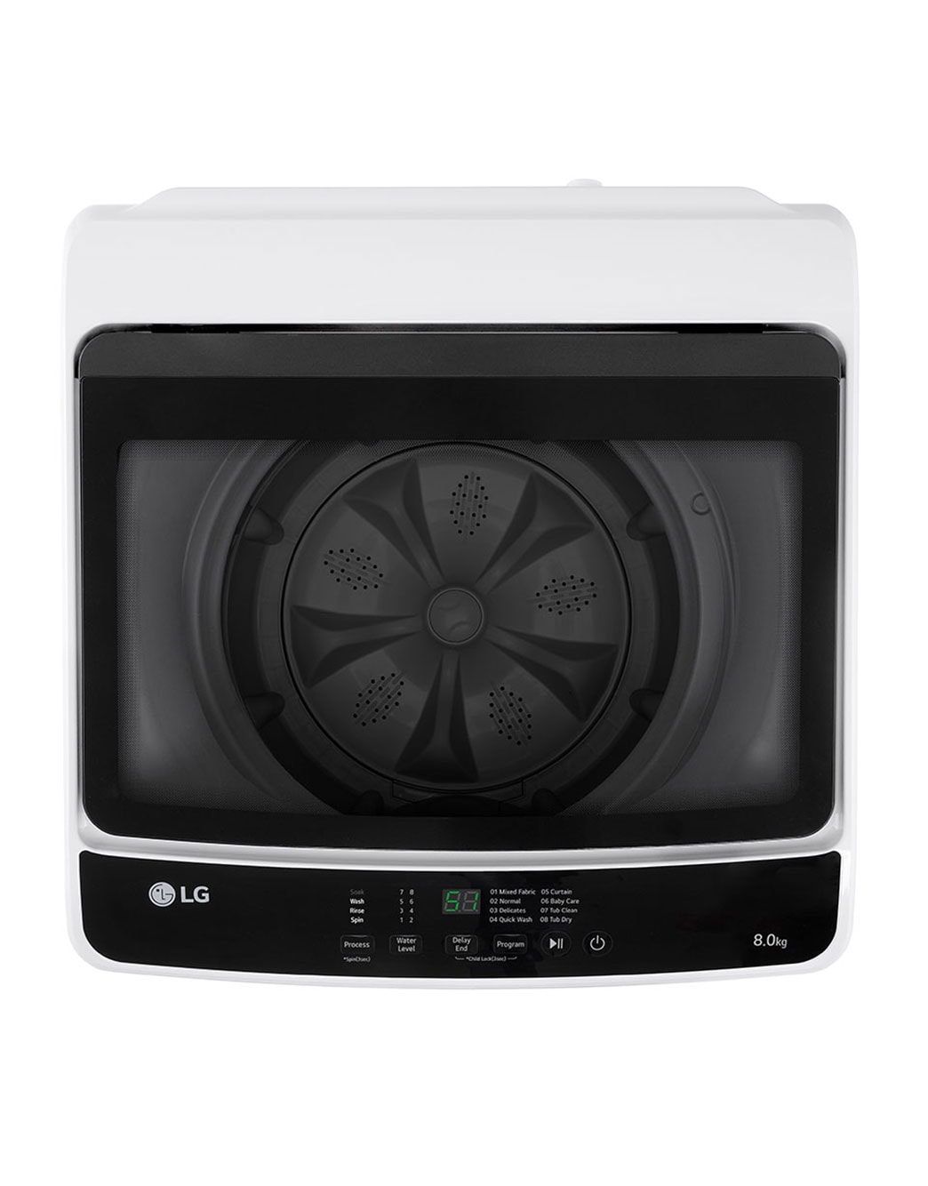 8kg Top Load Washer with Honeycomb Crystal Drum, White - T2108NT1W1 | LG MY