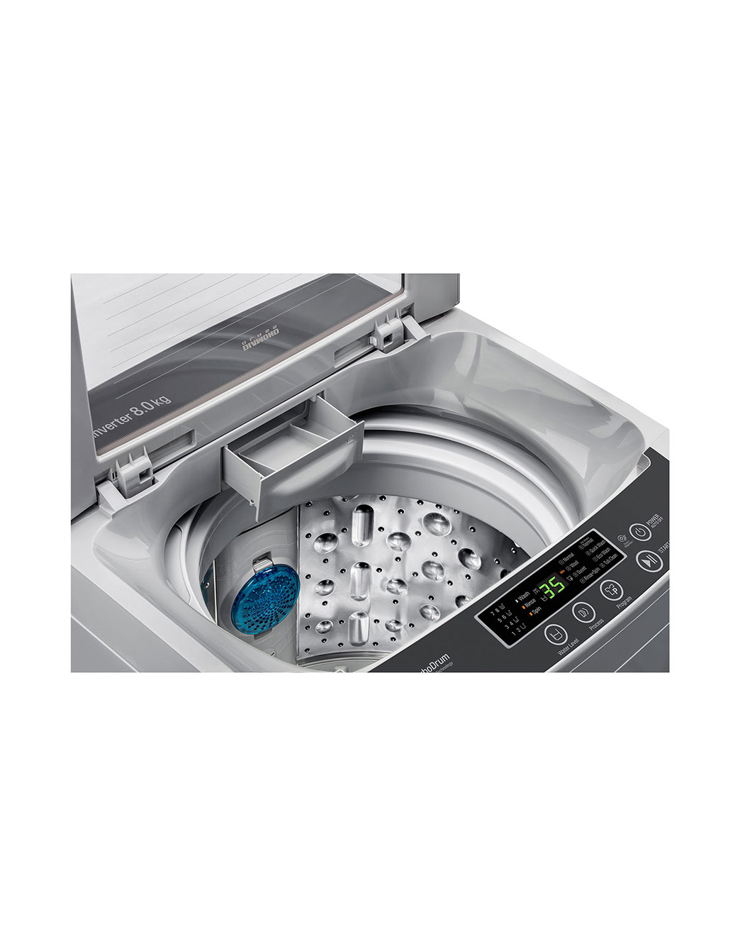 8kg Top Load Washer with Smart Inverter - T2108VS3M | LG Malaysia