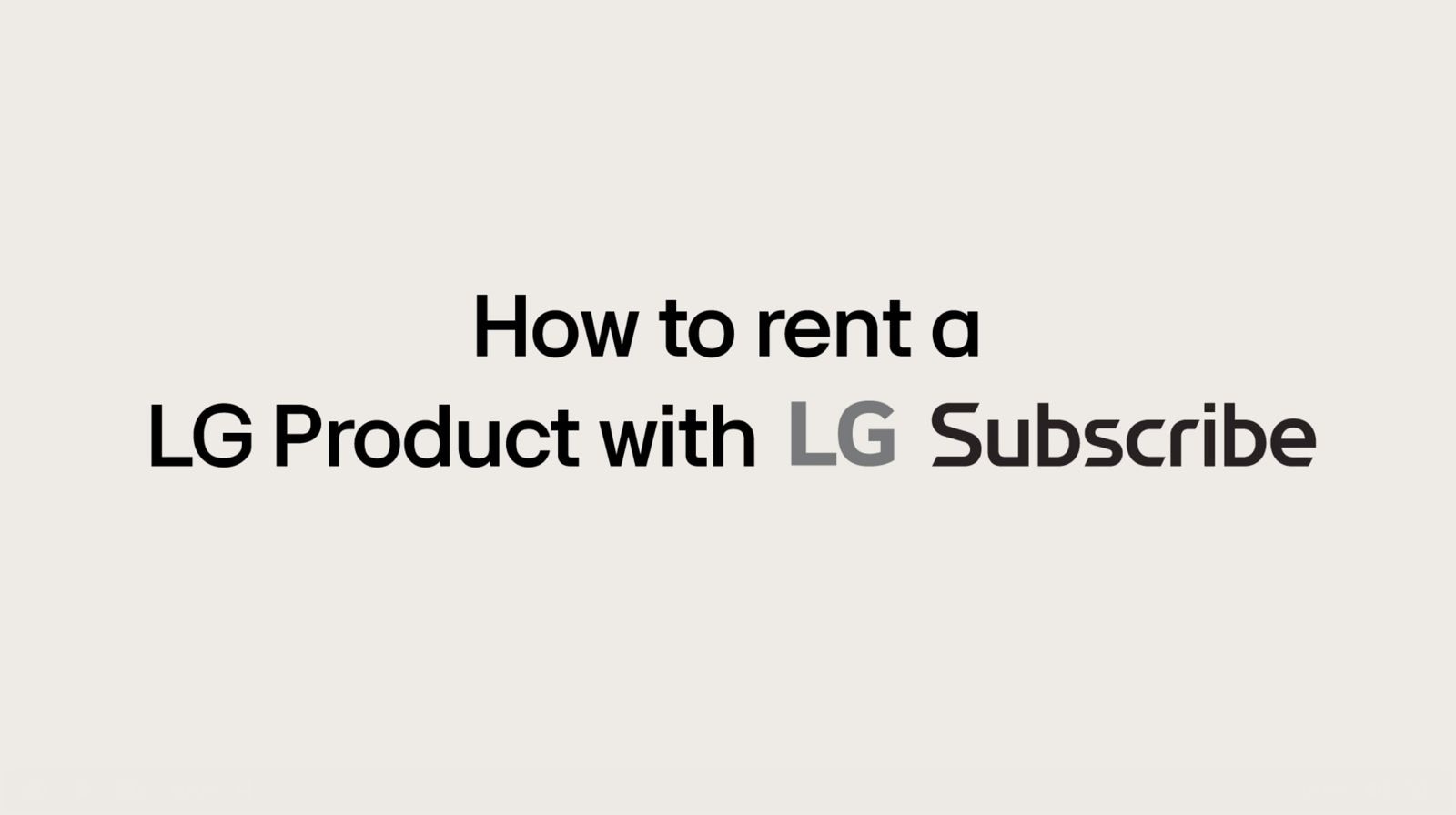 LG Subscribe | LG MY
