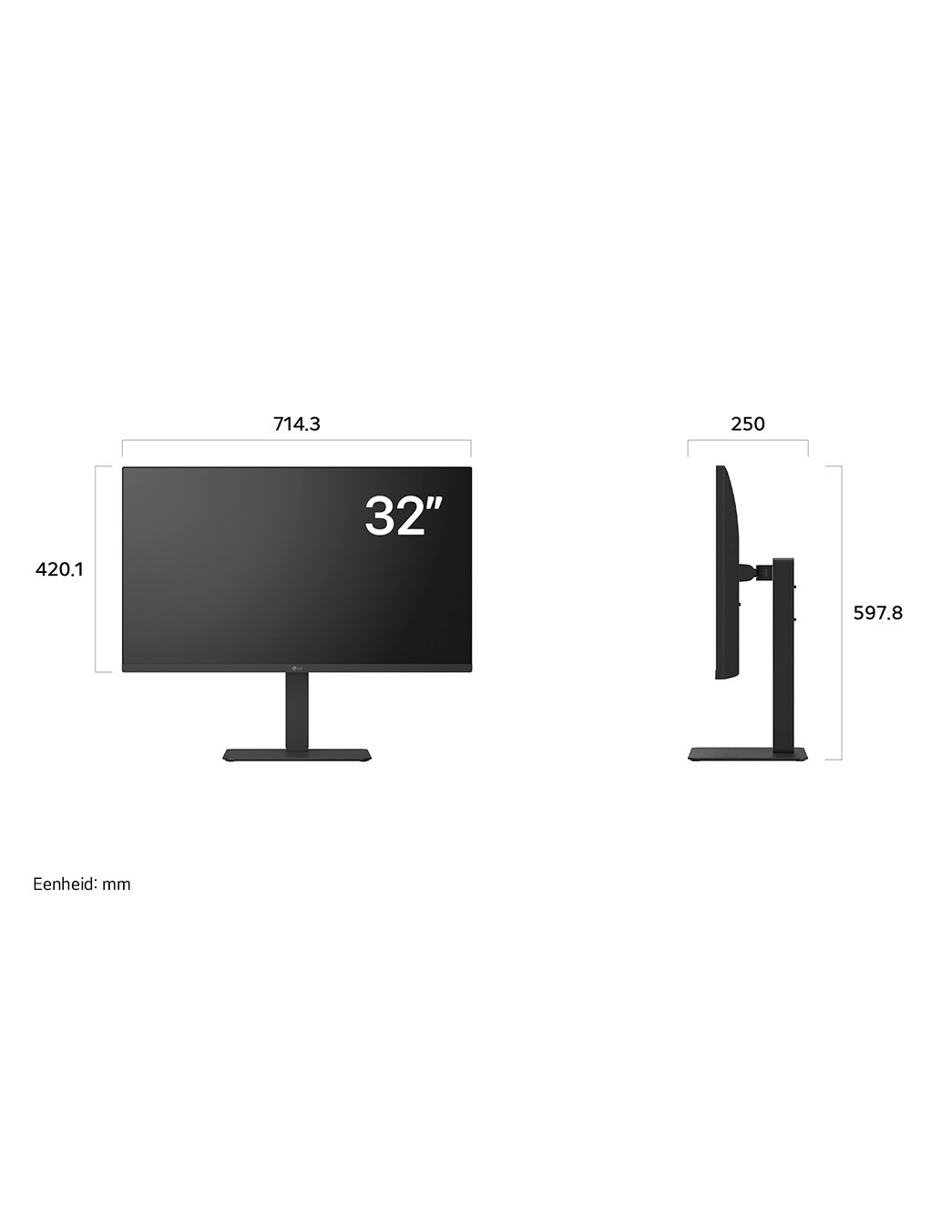 32" UltraFine monitor 32U720A | LG NL