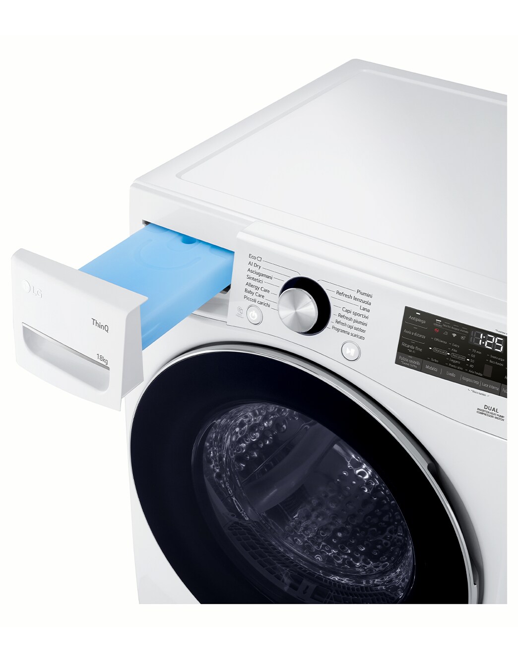 18kg Droger Wit RH18U8AVCW | LG NL