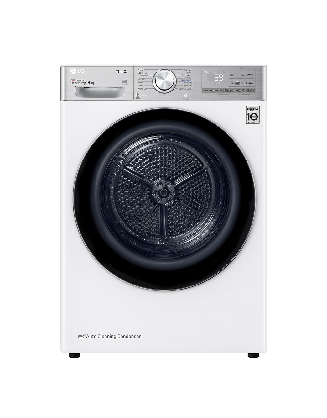9kg Droger Wit RH90V9AV2QR | ThinQ | LG Nederland