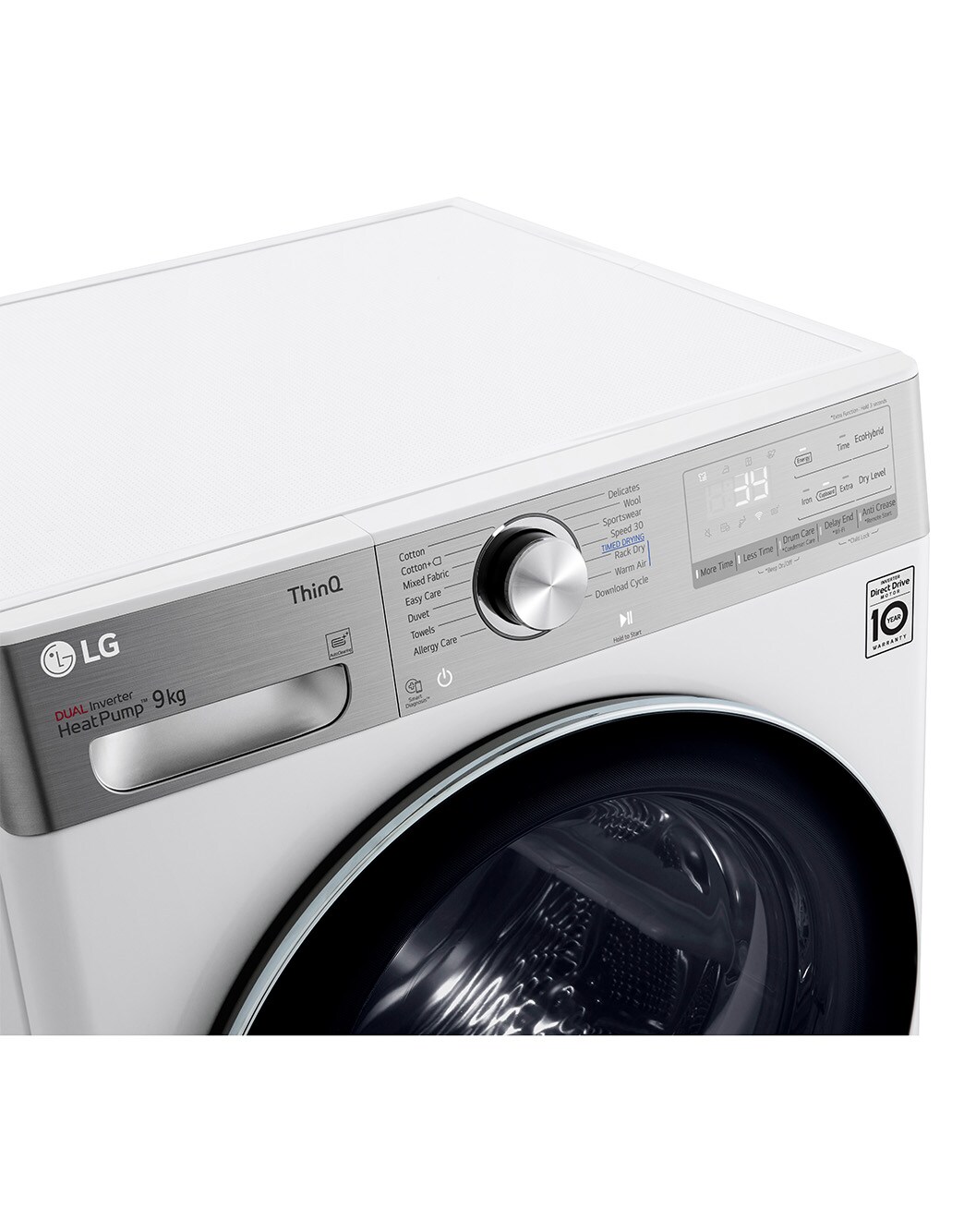 9kg Droger Wit RH90V9AV2QR | ThinQ | LG Nederland