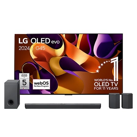 77 Inch LG OLED evo G4 4K Smart TV OLED77G4 & DS95QR 9.1.5 channel ...