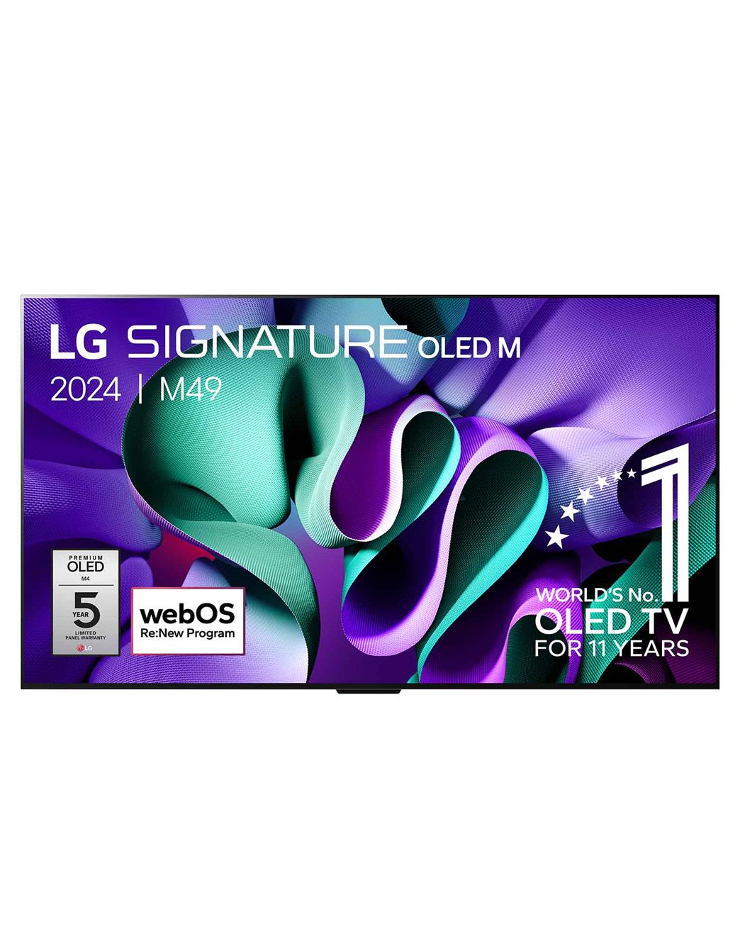 97 inch LG SIGNATURE OLED M4 True Wireless TV met 4K 120Hz video- en ...