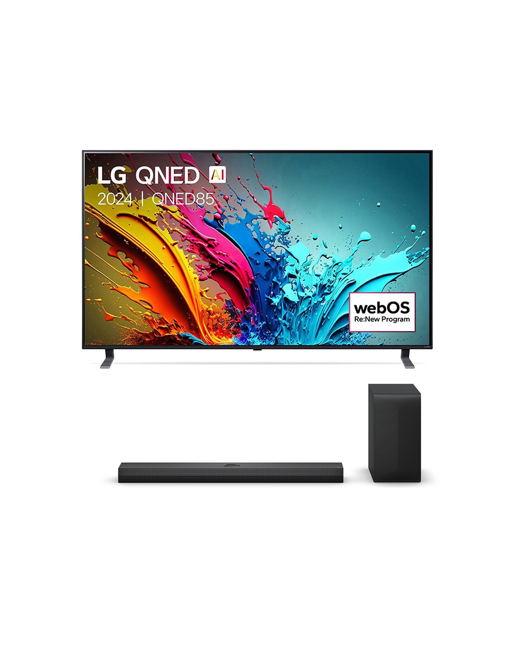 65 Inch LG AI QNED85 4K Smart TV & DS70TY soundbar - 65QNED85T6C.DS70TY ...