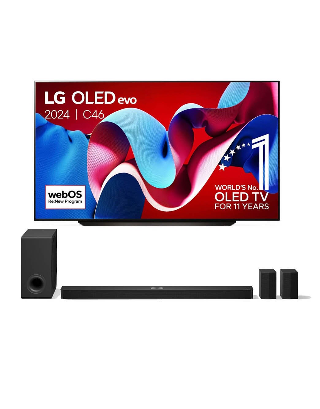 83 inch LG OLED evo AI C4 4K Smart TV 2024V & DS90TR 7.1.3 channel ...