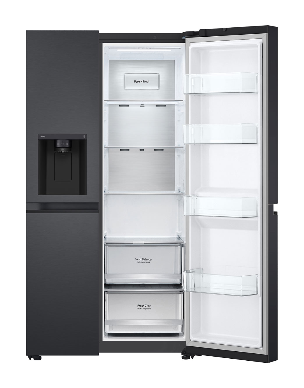635L Side by Side Fridge - Plumbed - GS-L600MBL | LG NZ