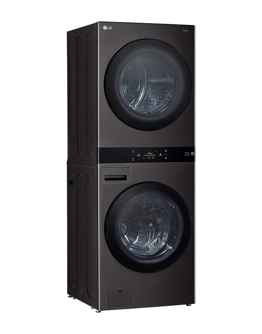19/10kg AI WashTower™ Stacked Washer Dryer Black - WWT-1910B | LG New ...