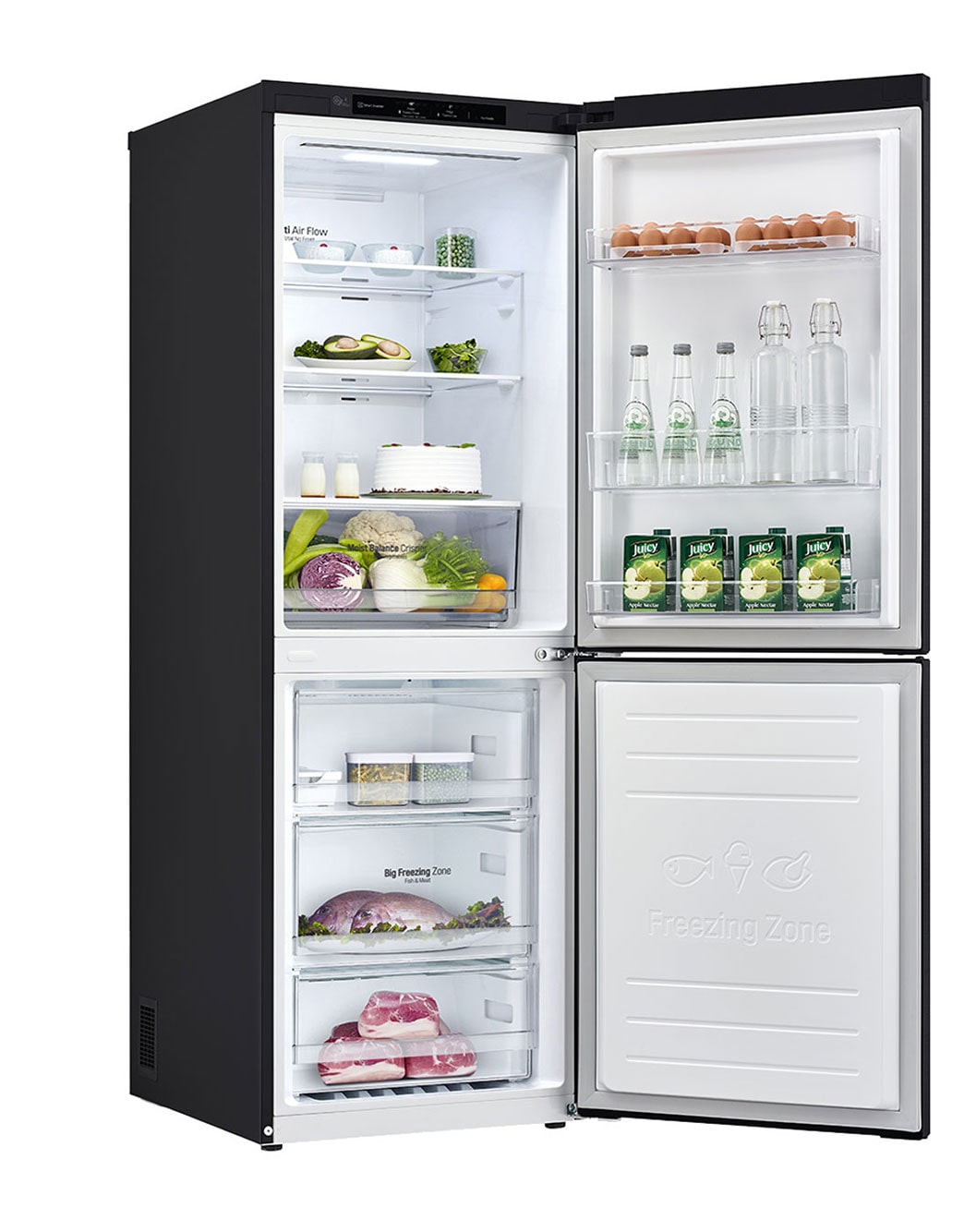 306L Bottom Mount Fridge in Matte Black - GB-335MBL | LG NZ