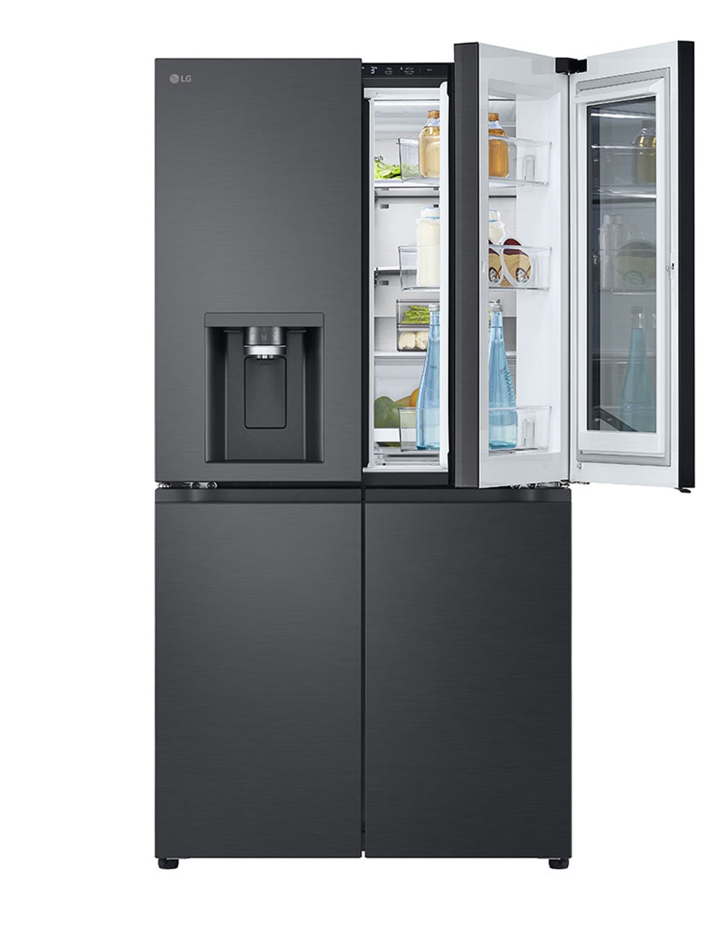 847L French Door Fridge in Matte Black Finish - GF-V900MBLC | LG NZ