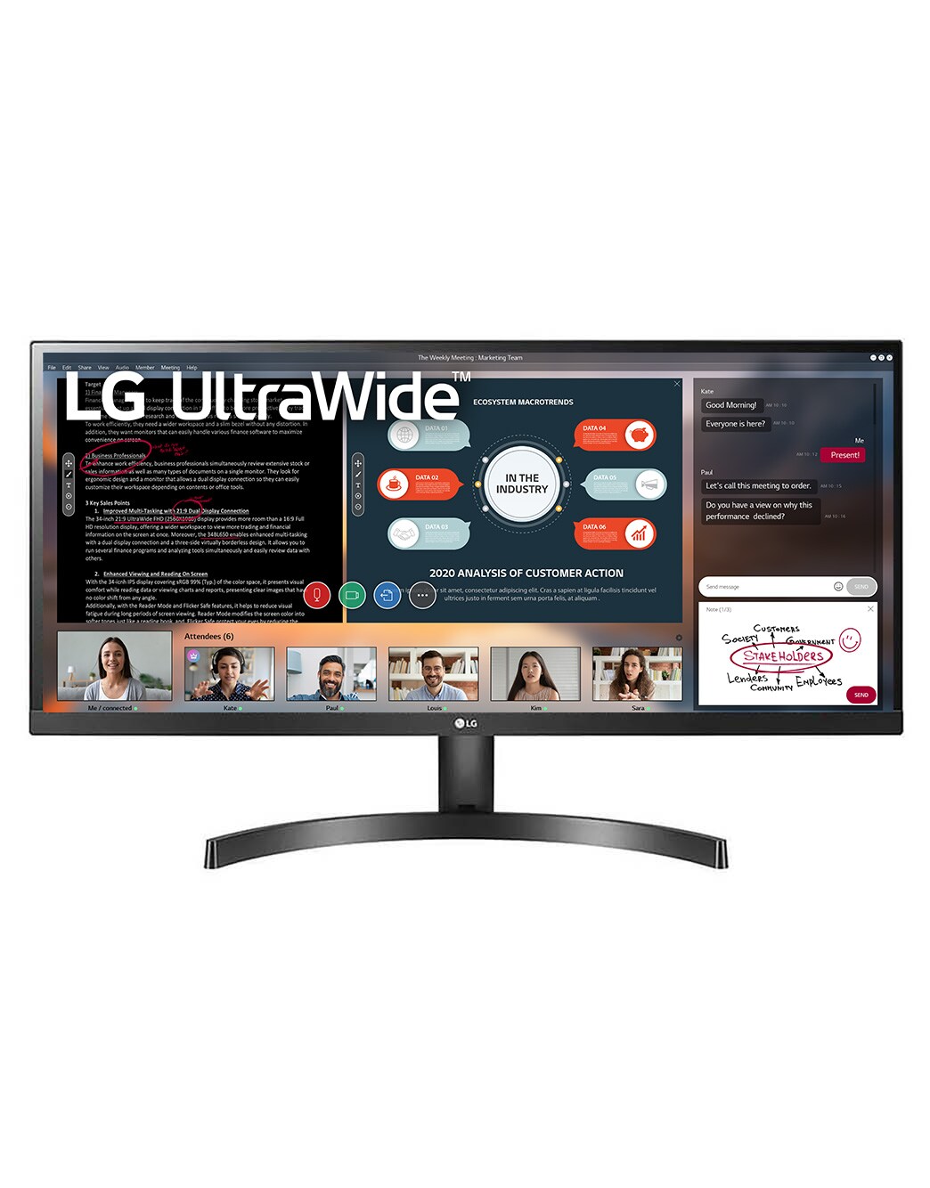 29” UltraWide Full HD IPS Monitor with HDR10 - 29WL500-B | LG NZ