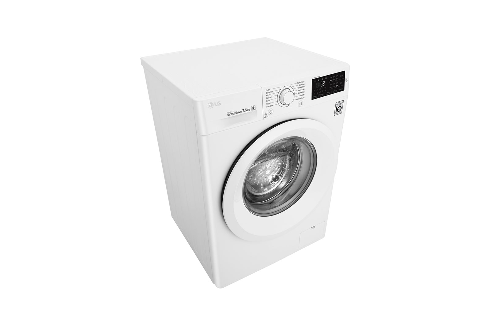 Lg 7.5 kg front load washing machine wd1275tc5w store