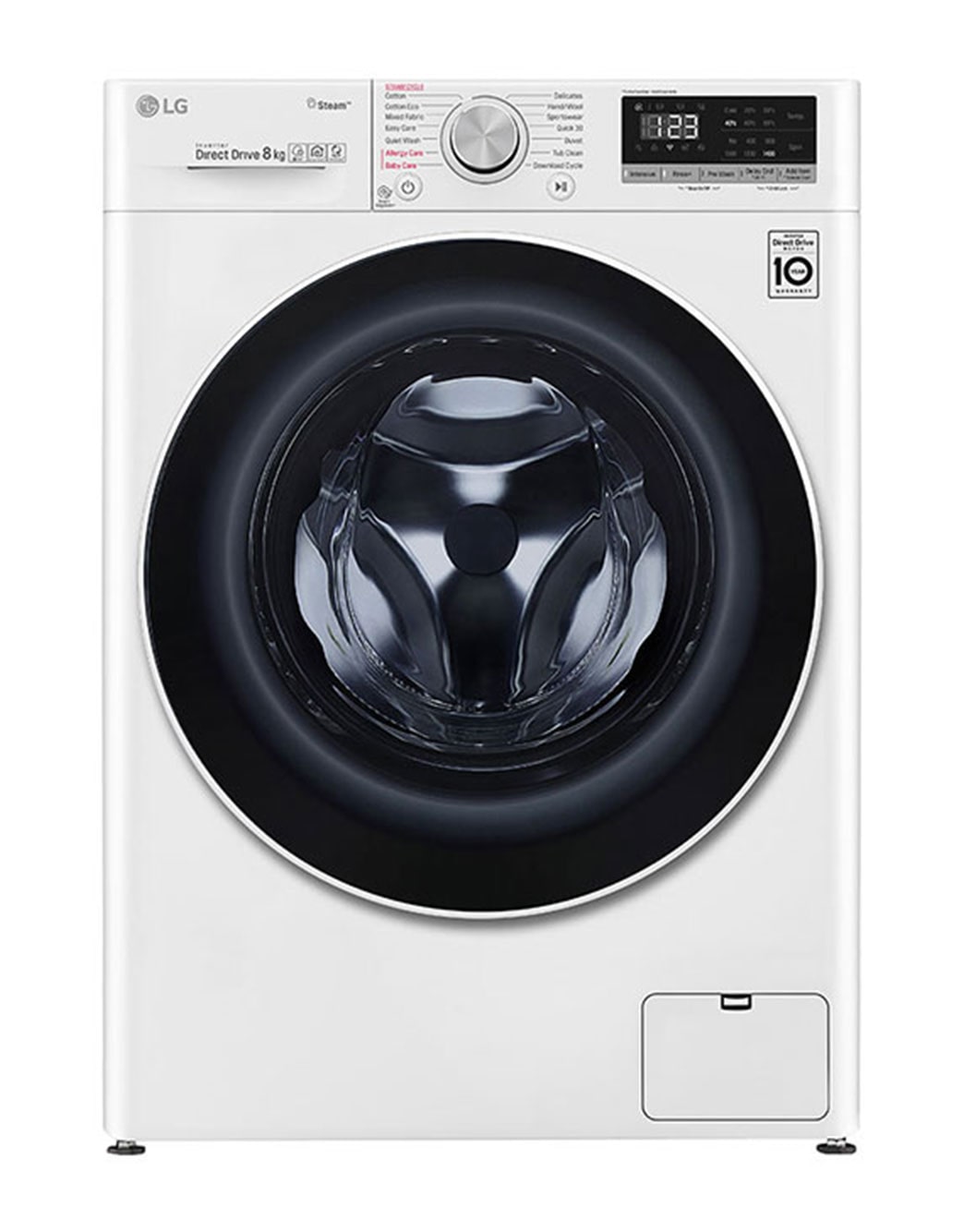 8kg Front Load Washing Machine with Steam - WV5-1408W | LG NZ