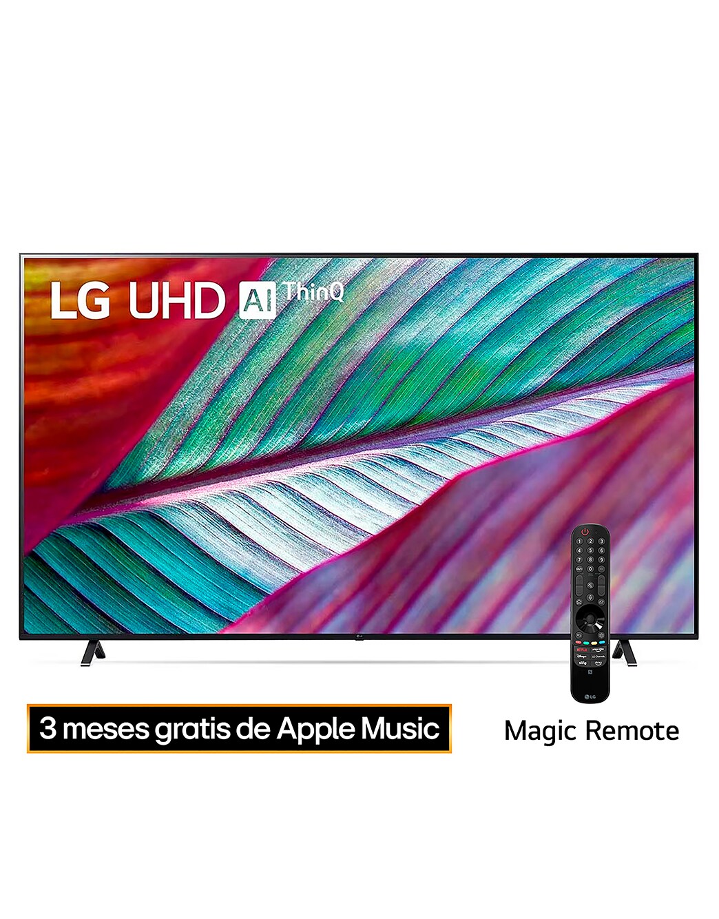 Pantalla LG UHD 86" UR87 4K SMART TV con ThinQ AI - 86UR8750PSA | LG PA