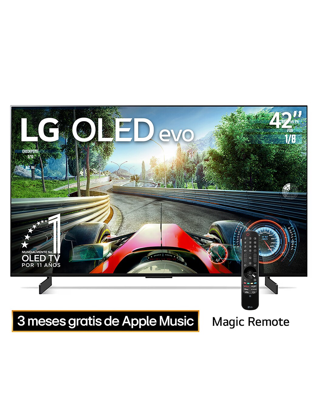 Pantalla LG OLED 42'' C3 4K SMART TV con ThinQ AI - OLED42C3PSA | LG PA