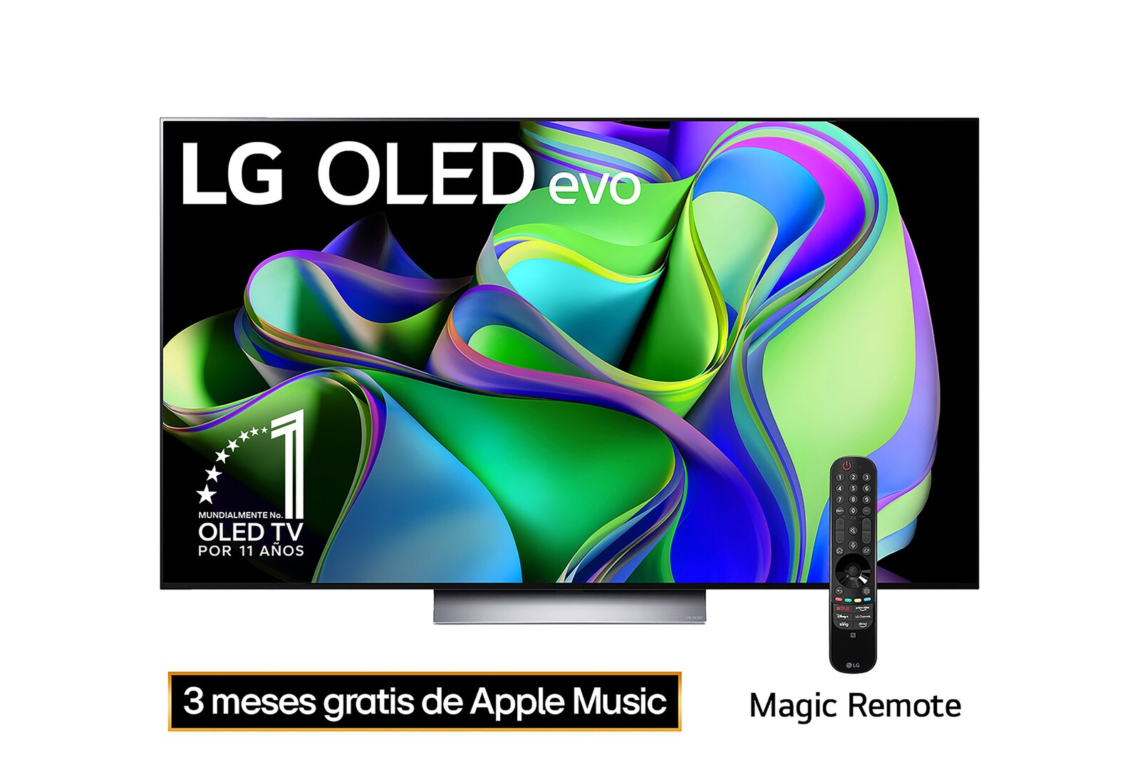 Pantalla LG OLED evo 65'' C3 4K SMART TV con ThinQ AI - OLED65C3PSA | LG PA