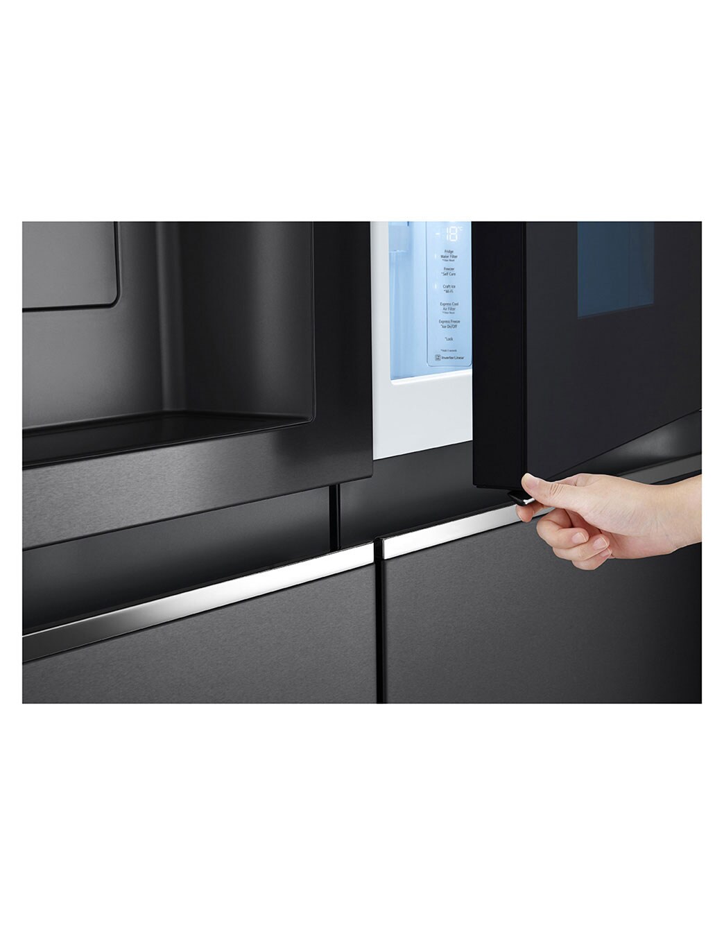 Refrigeradora Side By Side 23.8pᶟ LG LS66SXTC Negro Mate | LG PA