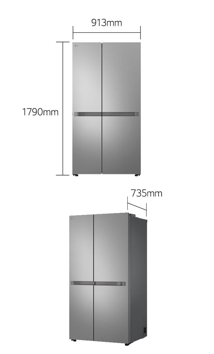 Refrigeradora French Door 23 pᶟ - VS25BJNK | LG PA