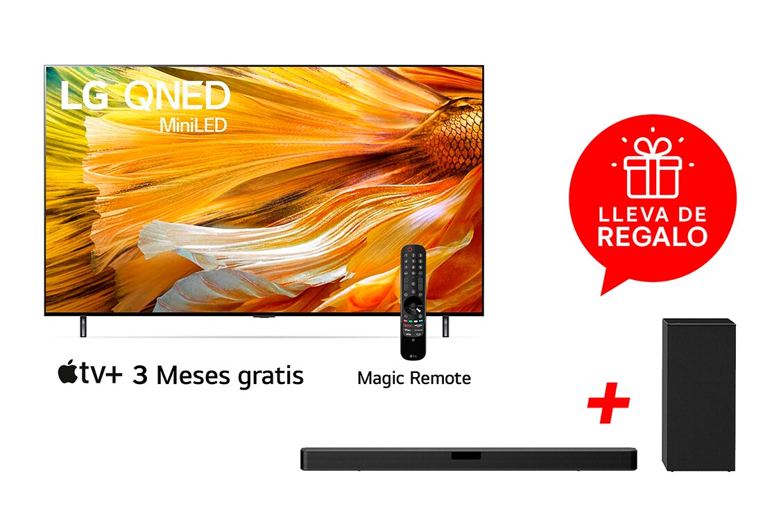 Combo Televisor QNED 75'' QNED90 AI Procesador α7 Gen4 AI 4K Smart TV ...