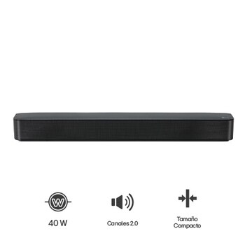 Barra de sonido LG SK1 2.0 canales con 40W | LG PE