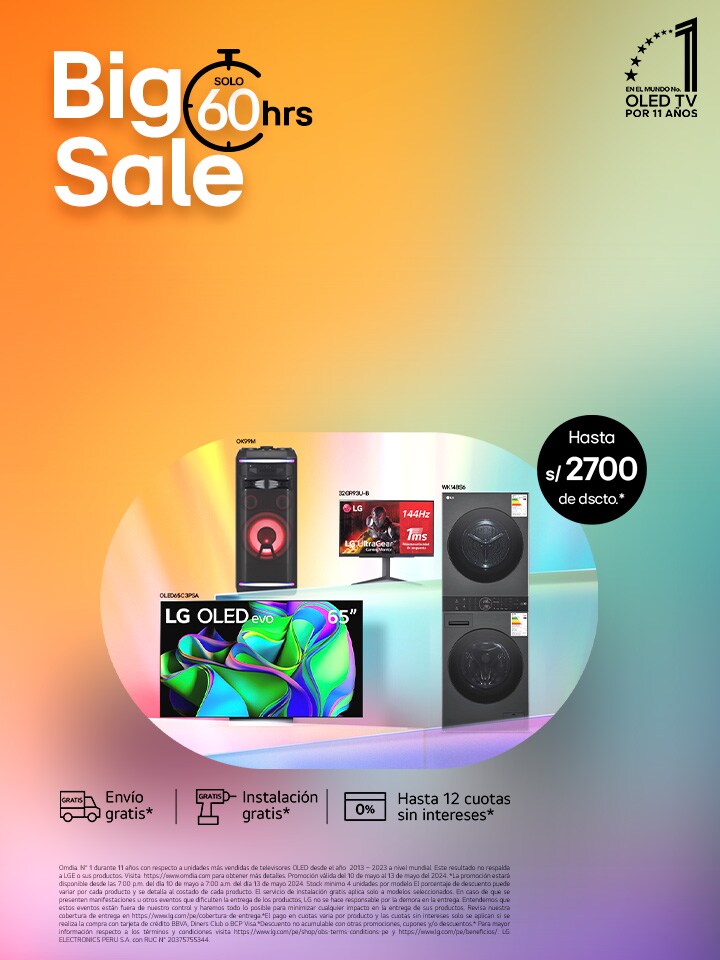 LG Perú | Hasta en 12 cuotas sin intereses