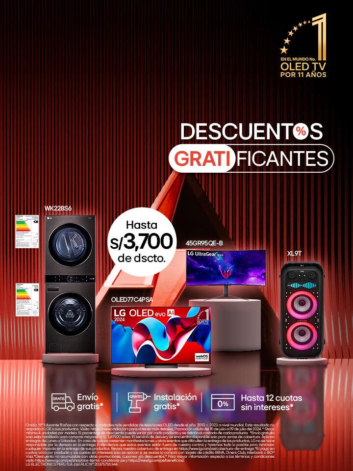 Descuentos Gratificantes Línea Blanca | LG Perú