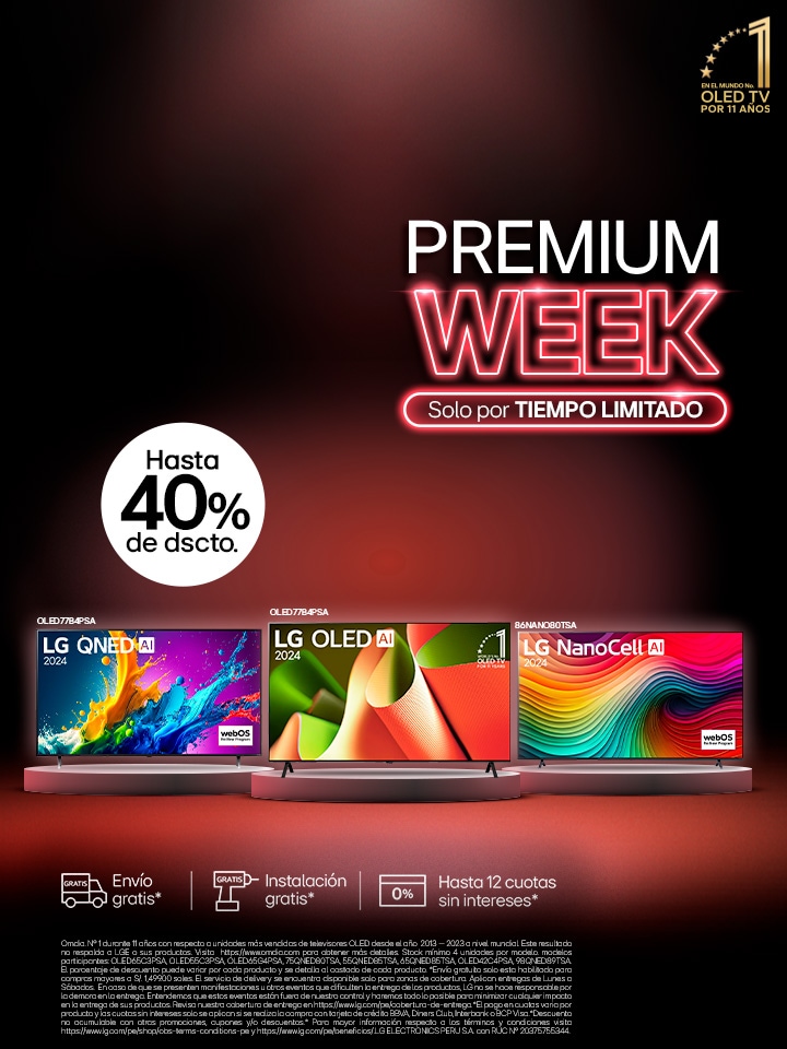 Promociones LG: Descuentos en TVs y mucho más | LG PE