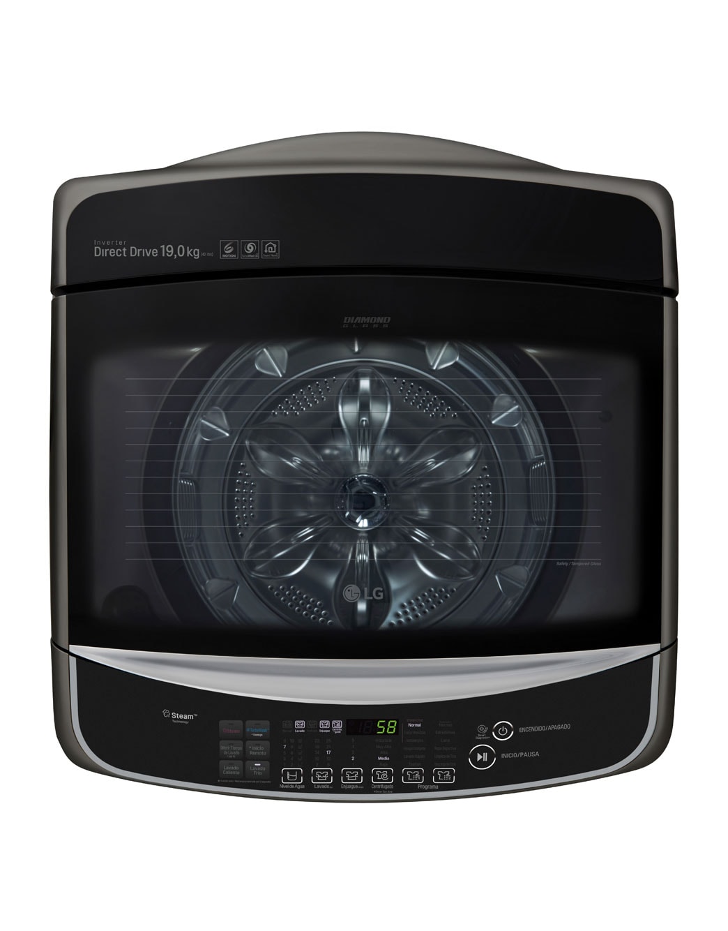 Lavadora Carga Superior - WT19BSS6H | LG PE