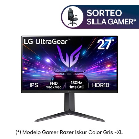 Monitor Gamer UltraGear™ 27" FHD -IPS | 180Hz 1ms (GtG) - Pivoteable ...