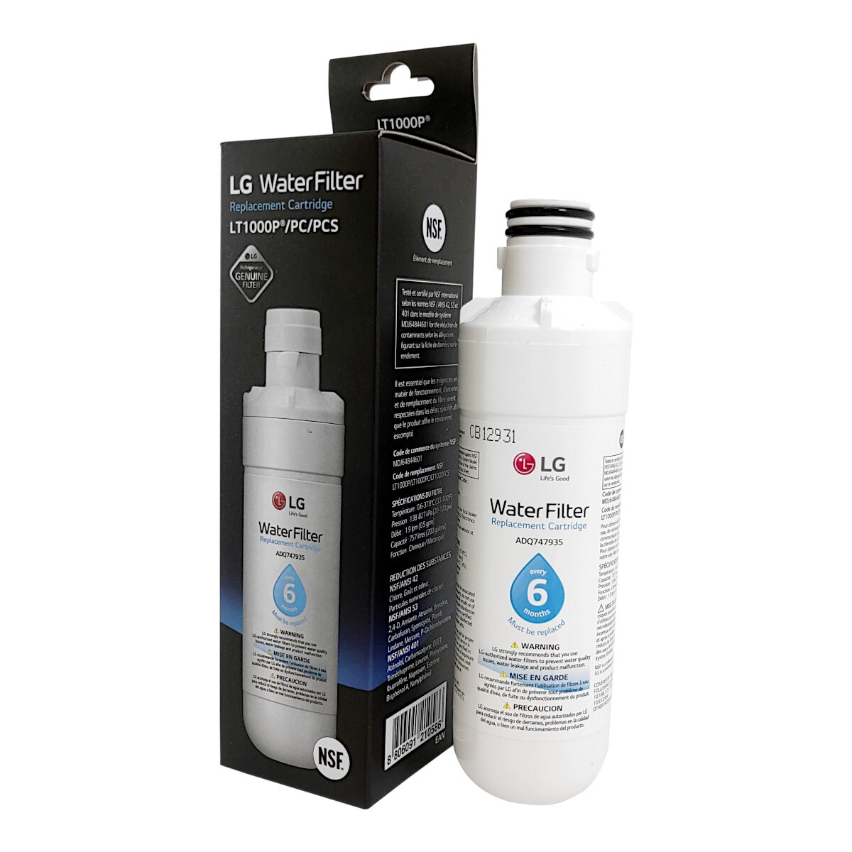 LG LT1000P Refrigerator Water Filter - AGF80300704 | LG Perú