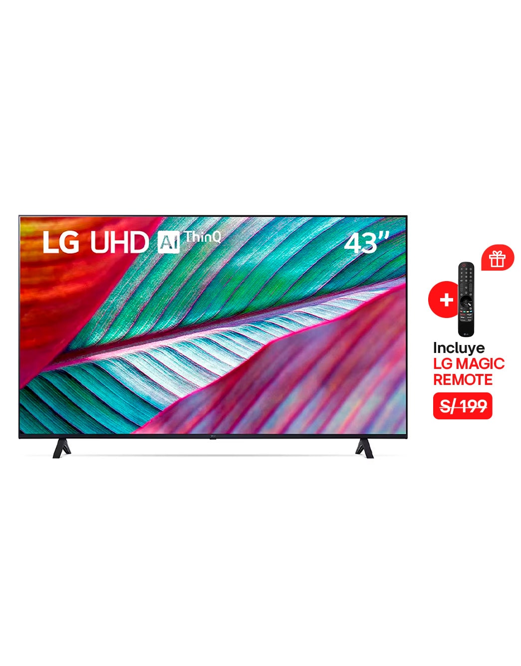 LG UHD 43" UR8750 4K Smart TV con ThinQ AI (Inteligencia Artificial ...