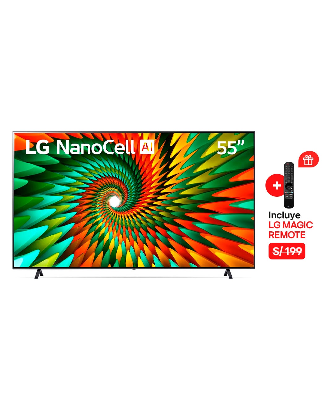 LG NanoCell 55" NANO77 4K Smart TV con ThinQ AI (Inteligencia ...