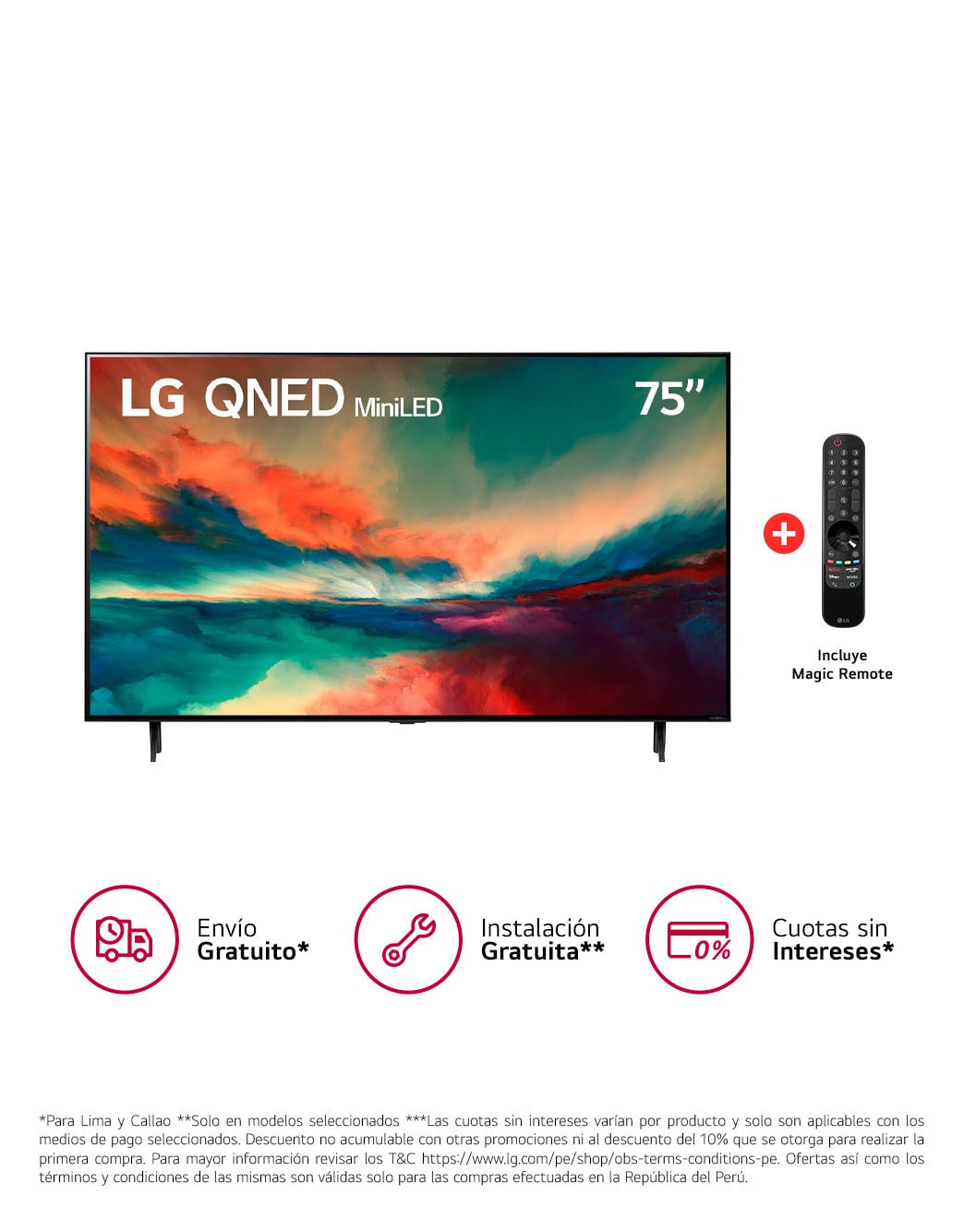 LG QNED Mini Led 75" QNED85 4K Smart TV con ThinQ AI (Inteligencia ...
