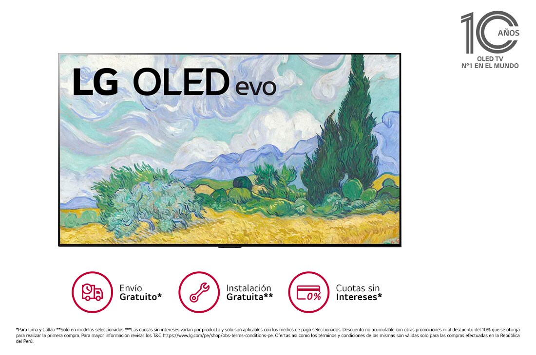 LG OLED evo 65'' G1 Diseño Galería 4K Smart TV con ThinQ AI ...