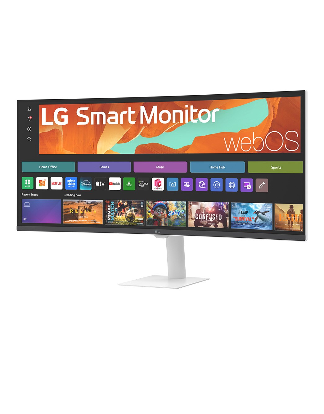 Monitor inteligente LG de 34'' WQHD con pantalla curva para streaming ...