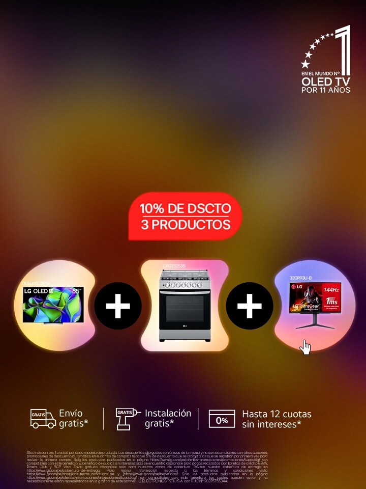 Promociones LG: Descuentos en TVs y mucho más | LG PE
