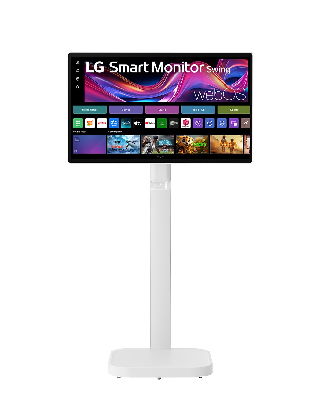 LG 31.5-inch 4K UHD IPS Smart Monitor Swing with Touchscreen, Rolling ...